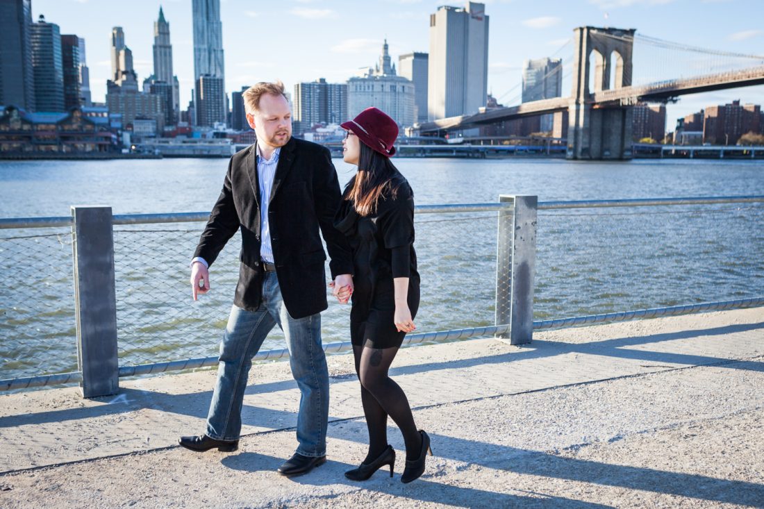 Brooklyn Bridge Park & Red Hook Engagement Photos | Love in Brooklyn!