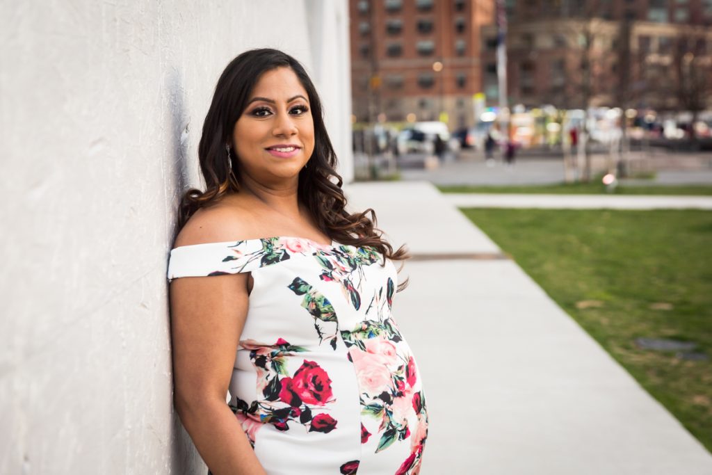 A Long Island City Maternity Portrait Session | Gantry Plaza State Park