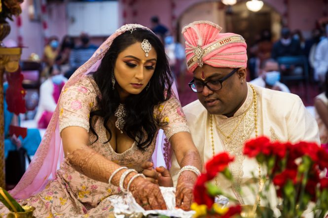 A Hindu Engagement Ceremony in Queens: Sagai Ceremony Photos - San ...