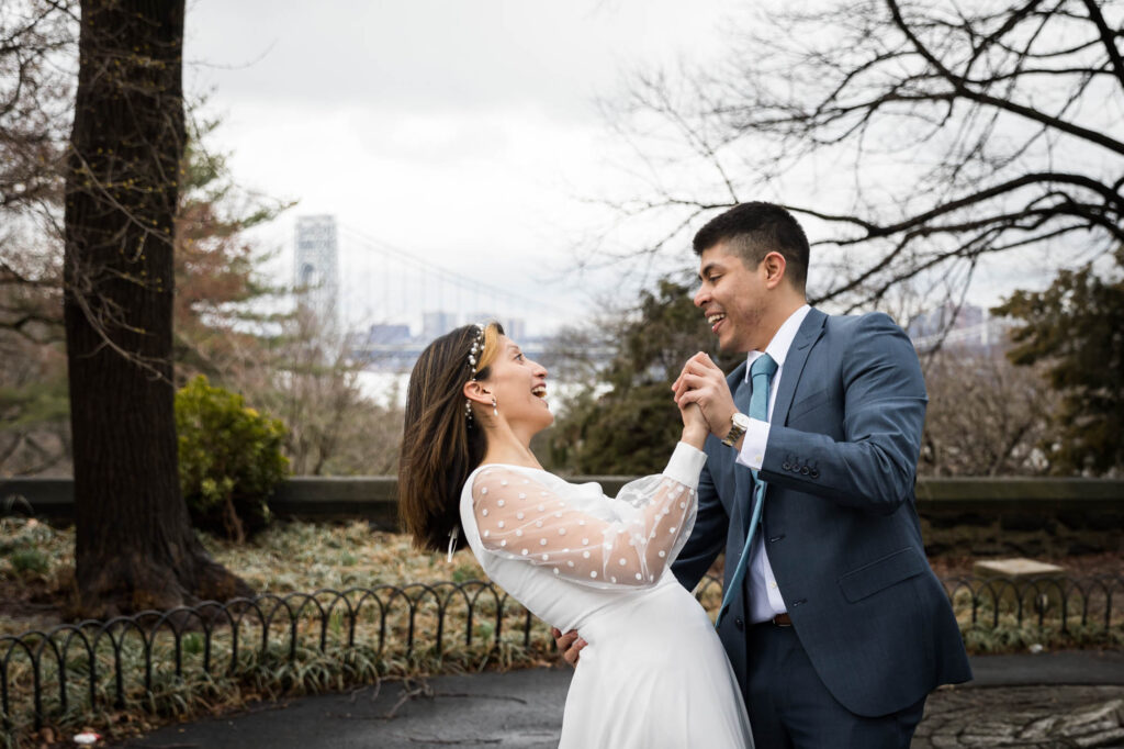 Fort Tryon Park Wedding -- Cold Weather, Warm Hearts