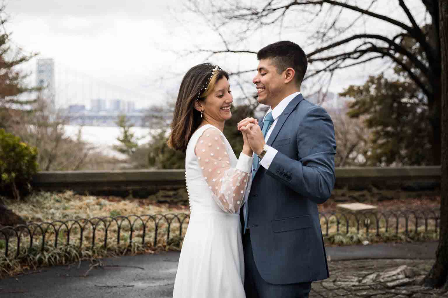 Fort Tryon Park Wedding -- Cold Weather, Warm Hearts